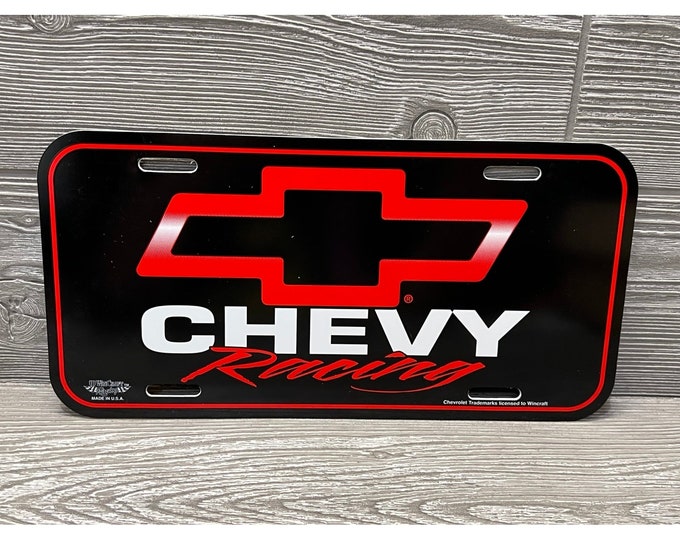 Vintage 1990s Chevy Racing License Plate Wincraft - Etsy