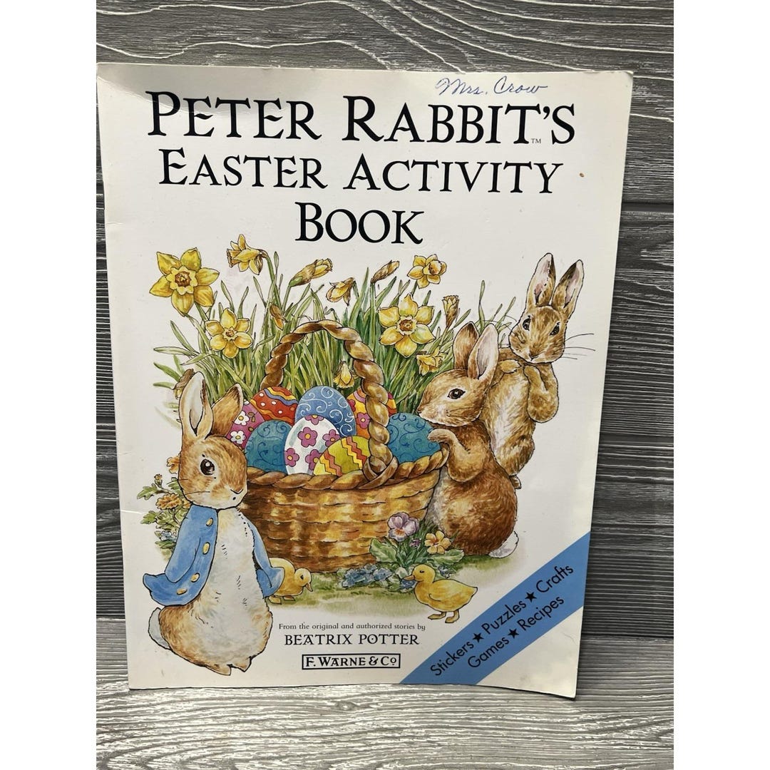 Peter Rabbit Easter Activity Book With Beatrix Potter Stickers Crafts ...