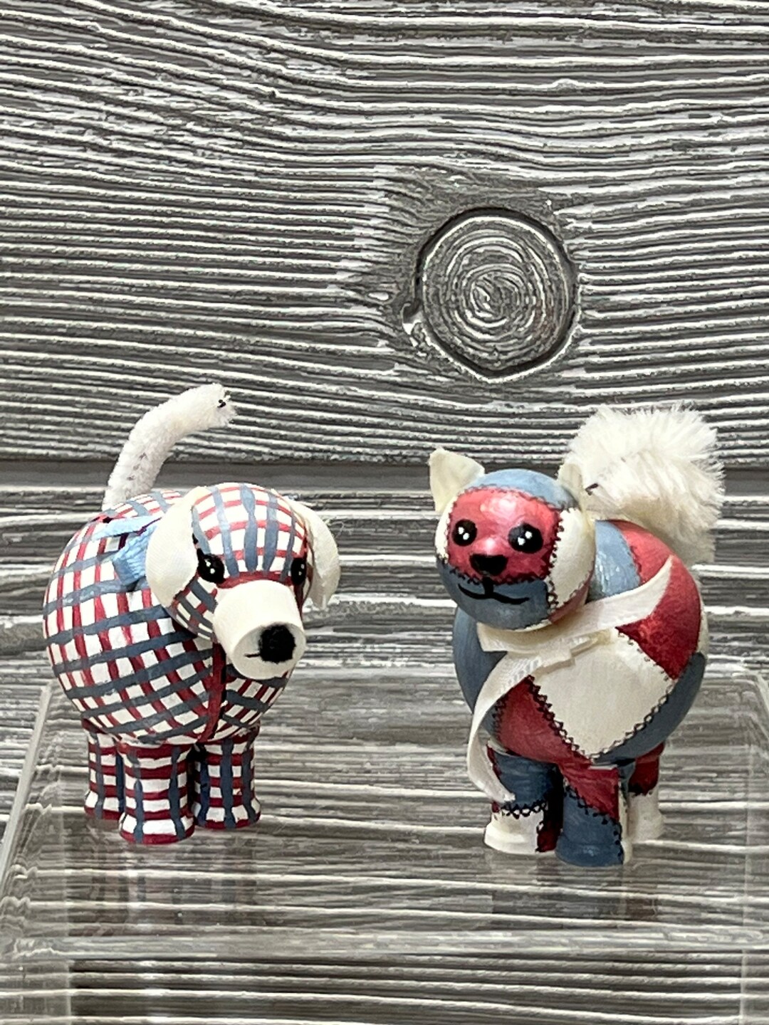 Vintage Country Kitsch Wooden Dog and Cat Handmade 1990s Crafts - Etsy