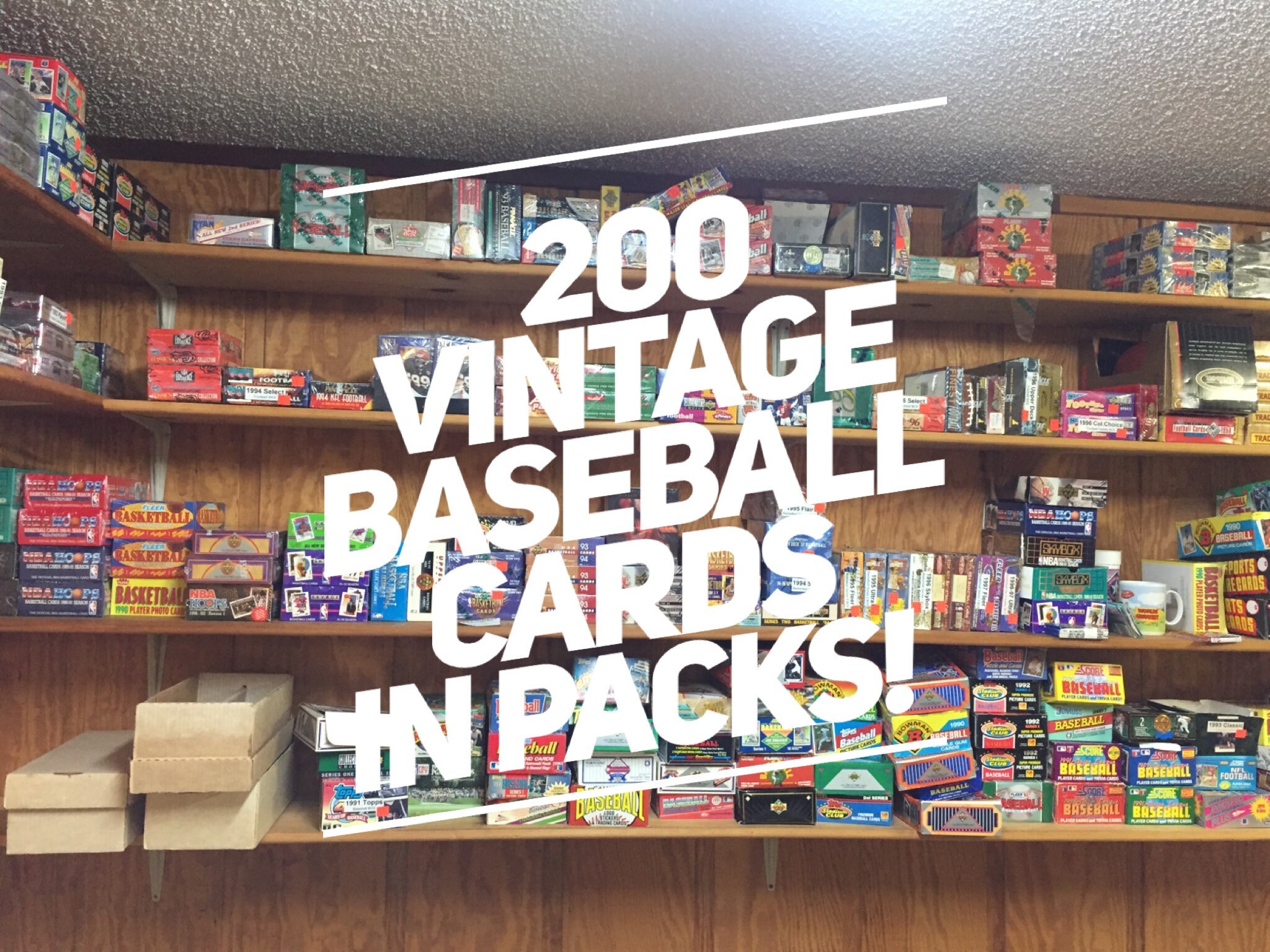 Over 200 Vintage Baseball Cards In Unopened Wax Packs - Etsy