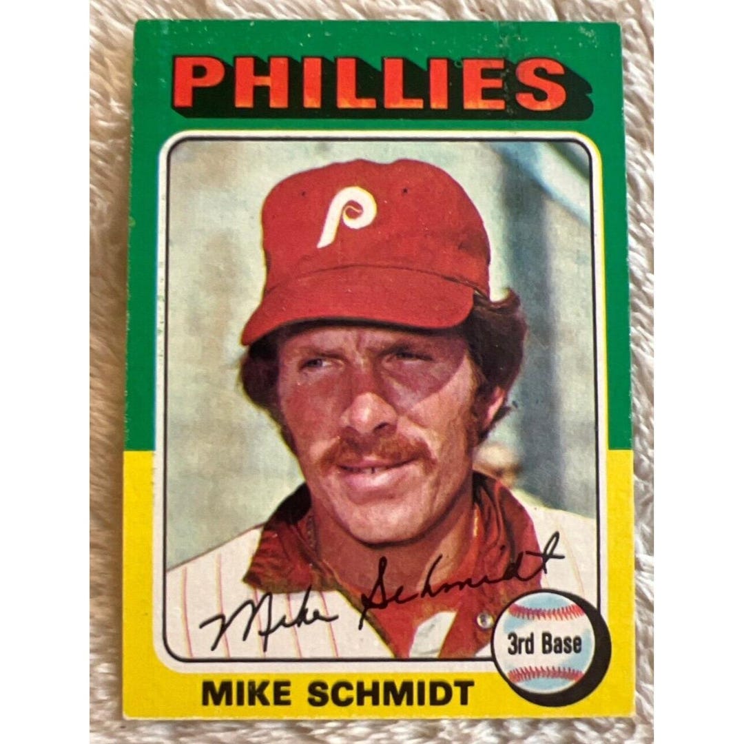 1975 Topps Baseball Mike Schmidt #70 Philadelphia Phillies Vintage MLB ...