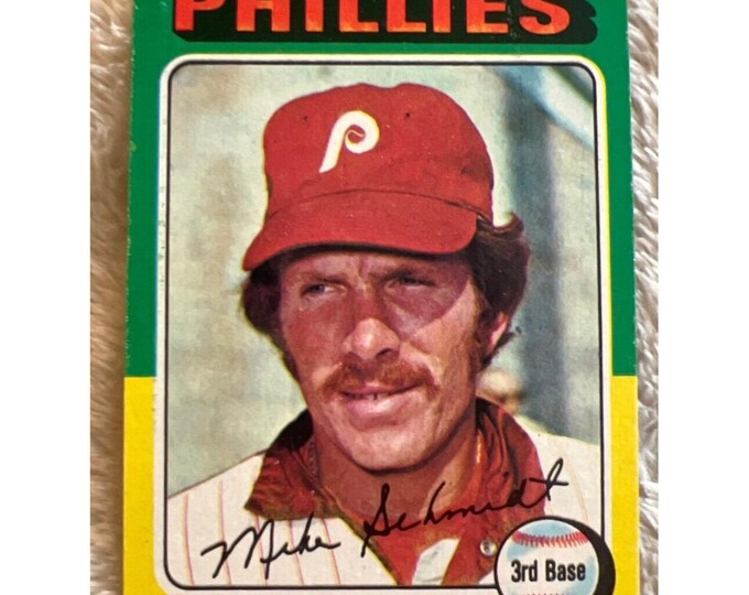 1975 Topps Baseball Mike Schmidt #70 Philadelphia Phillies Vintage MLB ...