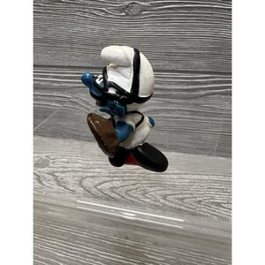 Baseball Catcher Smurf Figure 1981 Vintage Schleich Peyo 2” Made in ...