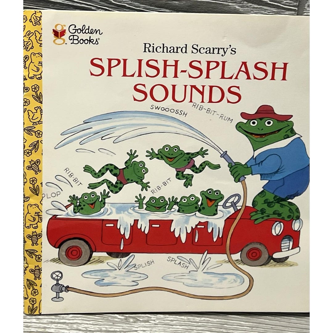 Richard Scarry's Splish-splash Sounds Golden Book Chick-fil-a Edition ...