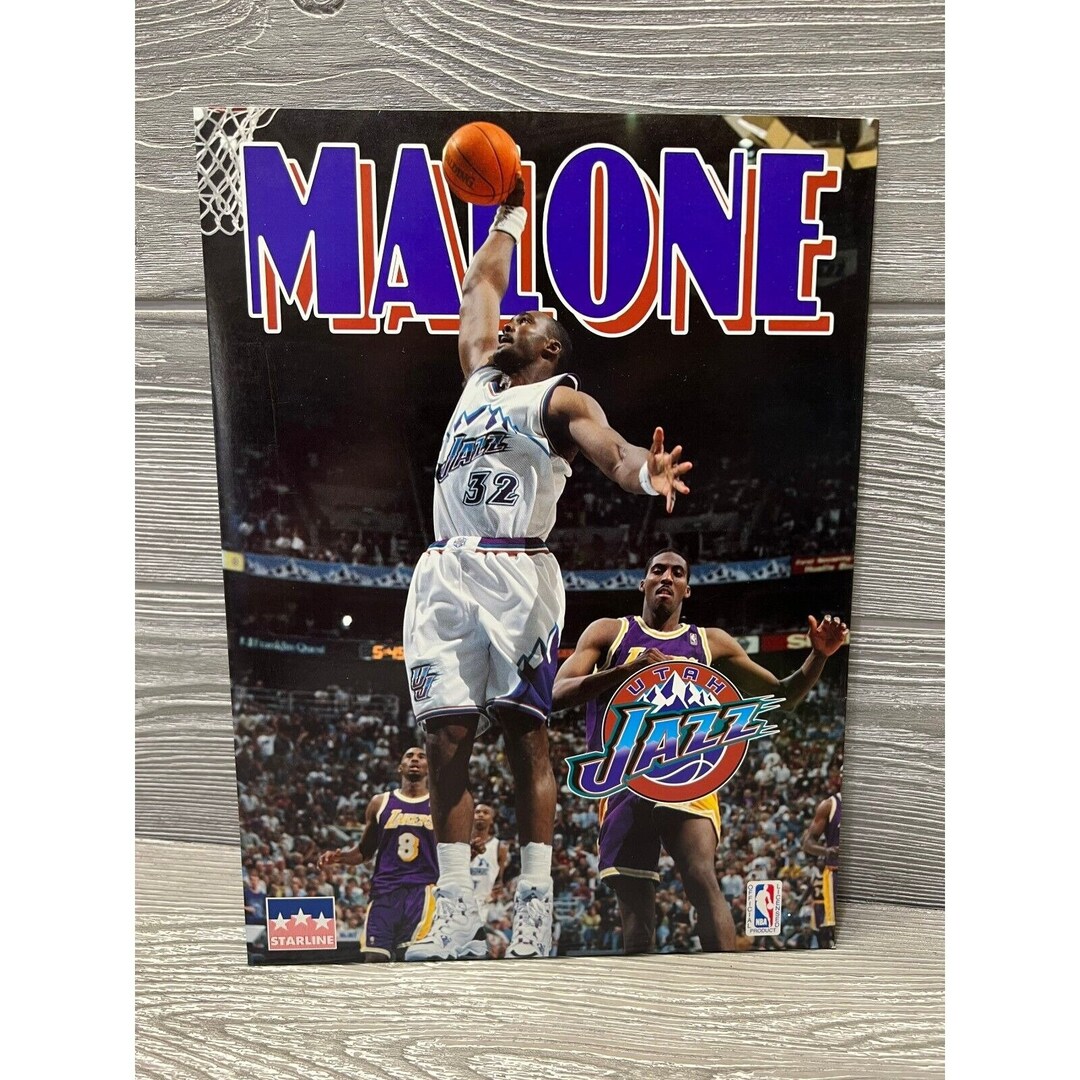 Vintage Karl Malone Starline 2-pocket School Folder 1997 Vintage NBA ...