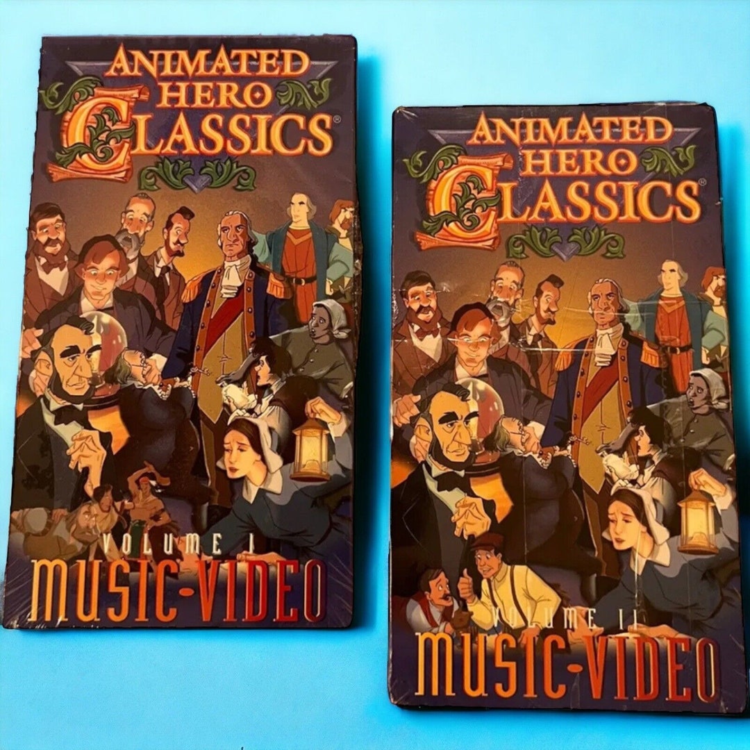 Animated Hero Classics Music Video Volumes 1 & 2 Sealed VHS 1994 ...