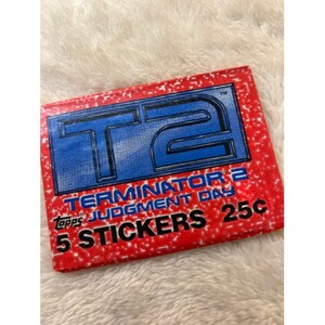 1991 Terminator 2, Judgment Day Sticker Packs, Lot of 9 Factory Sealed ...
