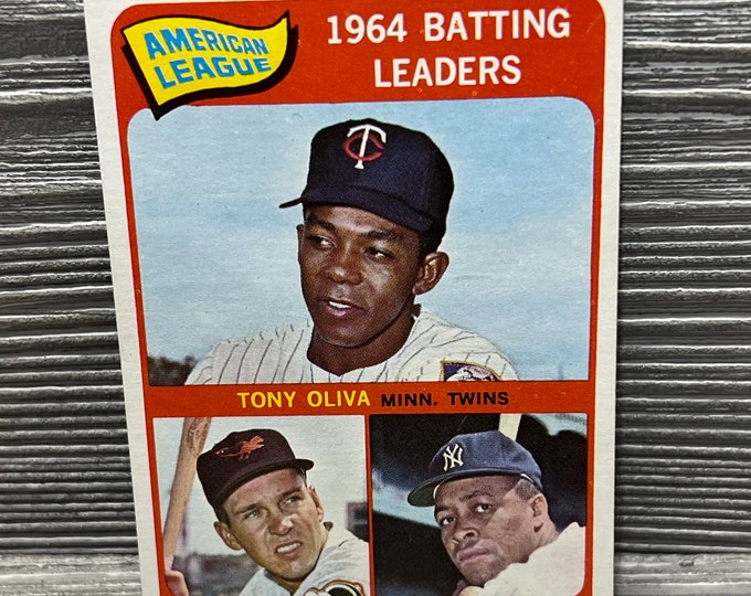 1965 Topps Baseball Batting Leaders, Brooks Robinson / Elston Howard ...