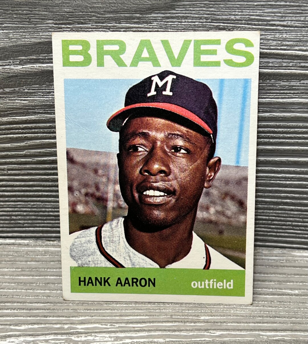 1964 Topps Baseball Hank Aaron #300 Atlanta Braves Vintage MLB Card - Etsy
