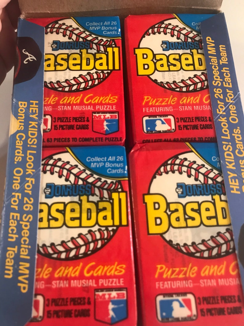 1988 Donruss Baseball Wax Box Vintage Mlb Cards | Etsy