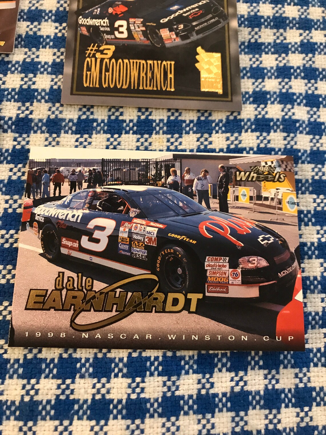 Four Dale Earnhardt 3 Car Racing Cards NASCAR | Etsy
