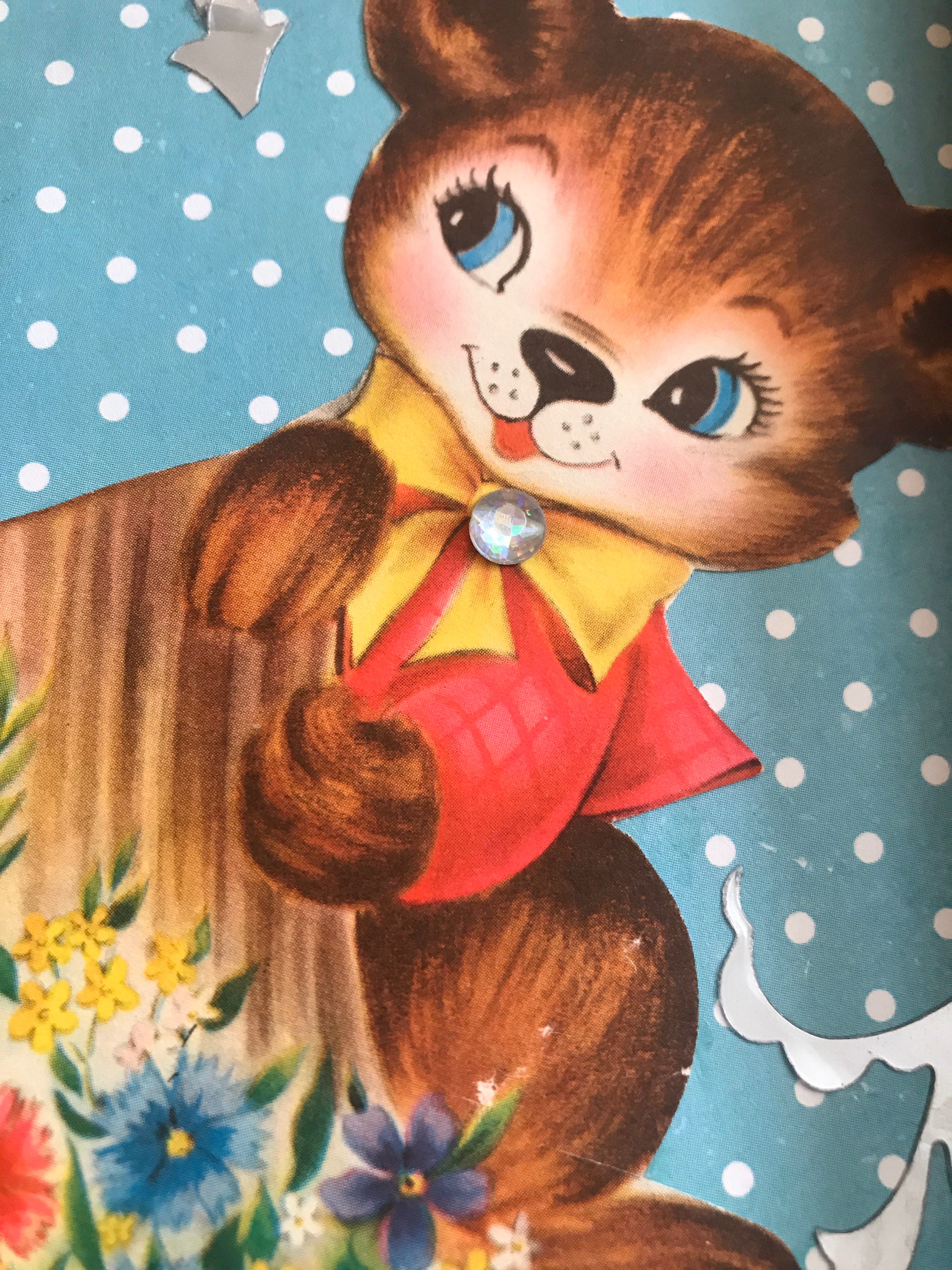 Vintage Teddy Bears Handmade Collage Wall Art Gift for Bear - Etsy