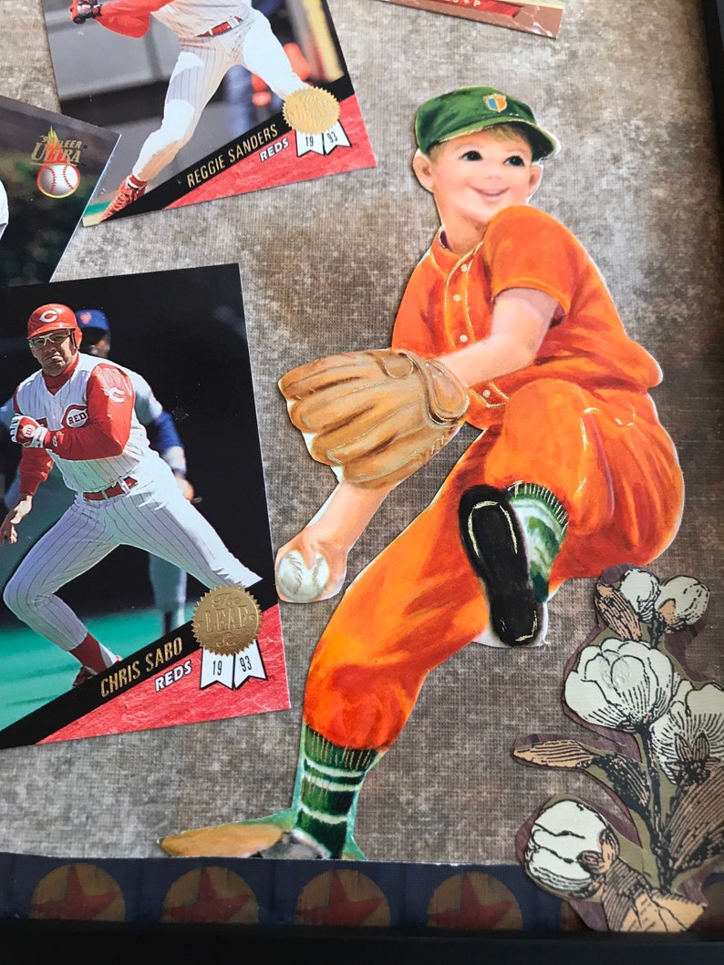 Vintage Baseball Handmade Collage Wall Decor Vintage Sports - Etsy