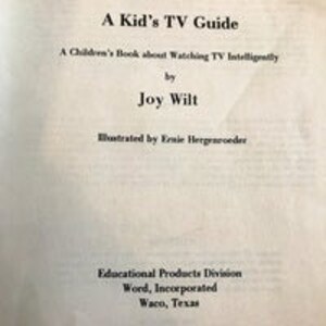 Vintage A Kid's TV Guide Softcover Book, Children's Books, Vintage ...