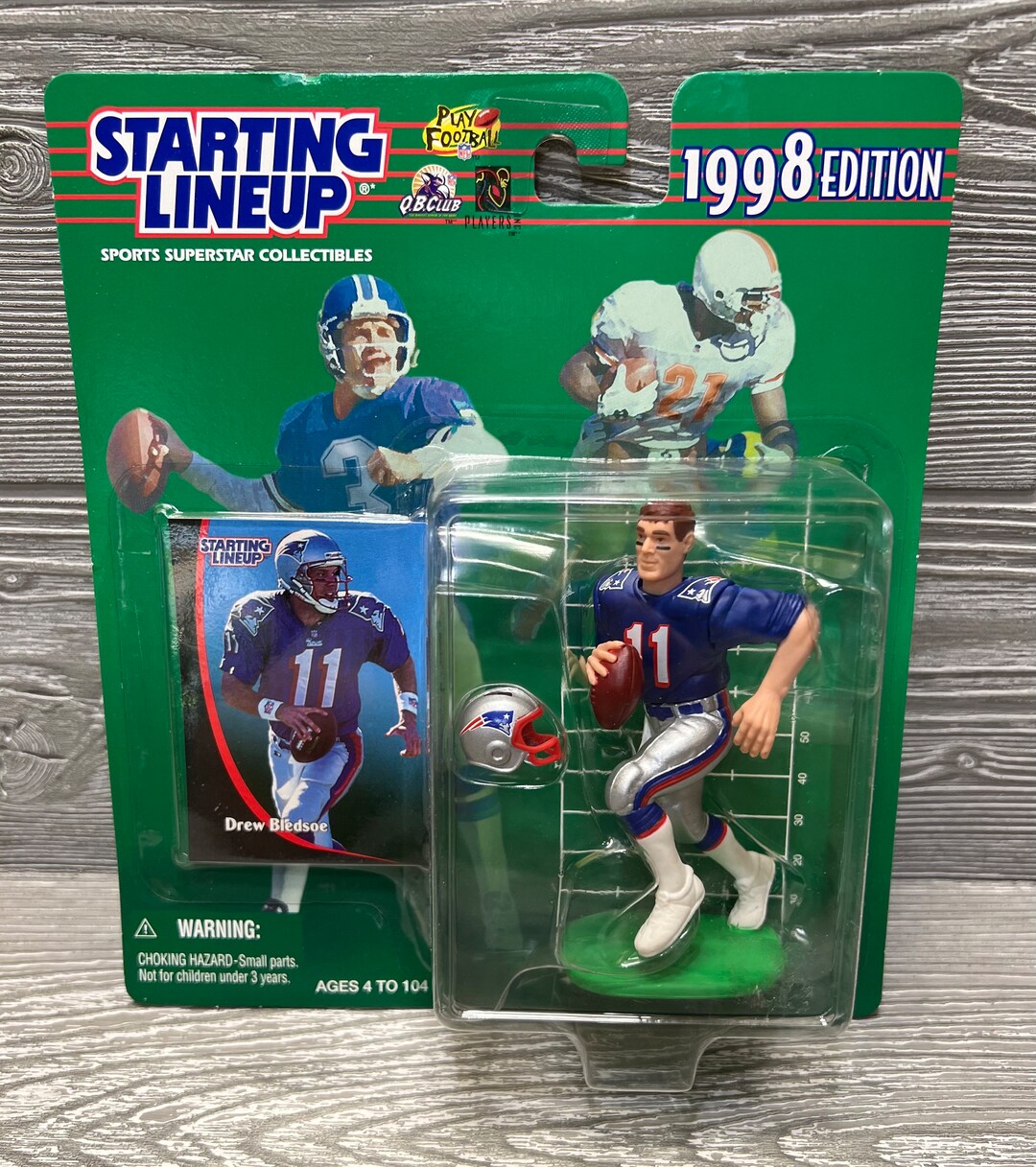 1998 Drew Bledsoe Starting Lineup Figure, PATRIOTS, SLU Toys - Etsy