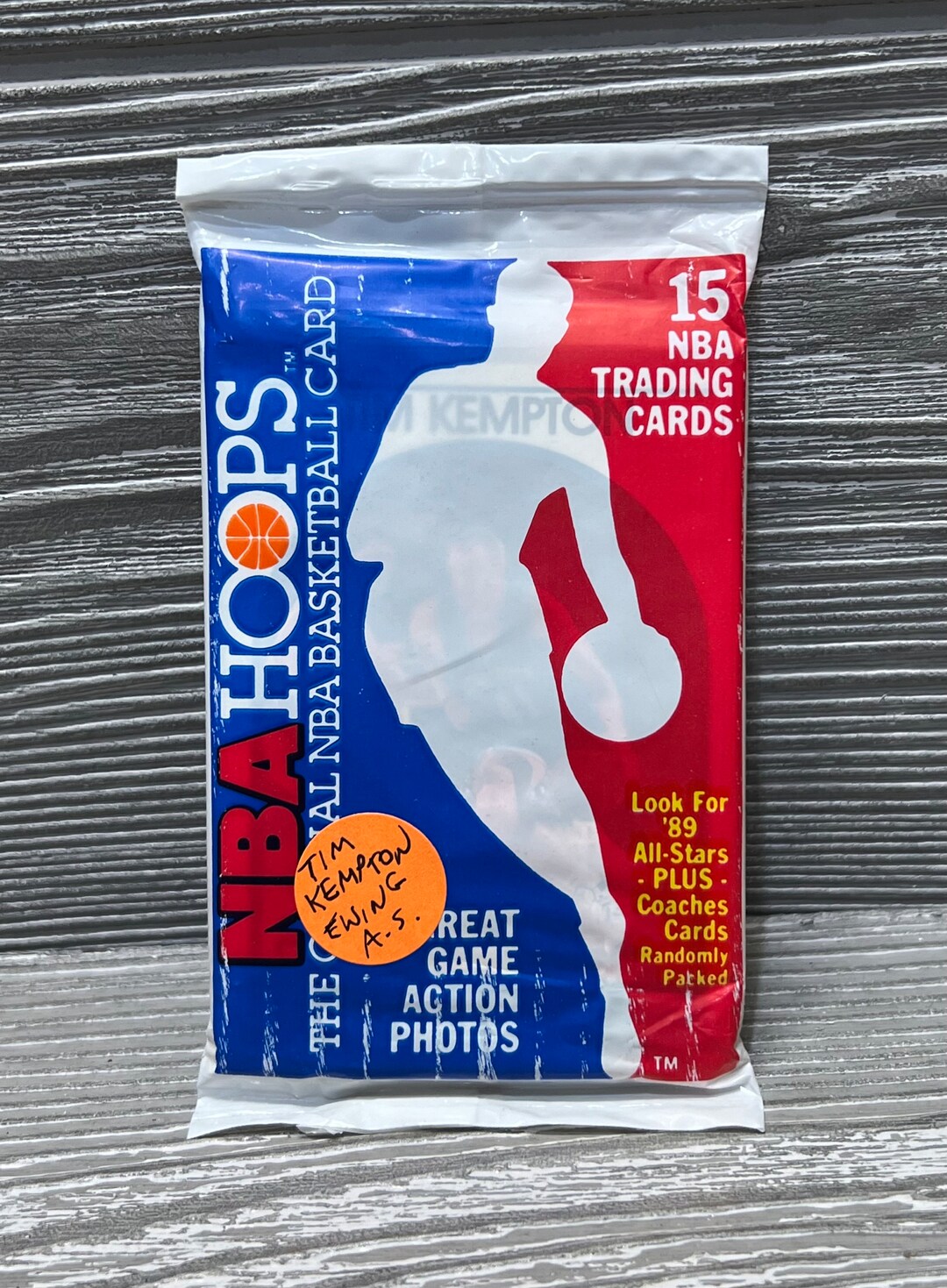 1989-90 Hoops Unopened Pack With Patrick Ewing AS on Back, See ...