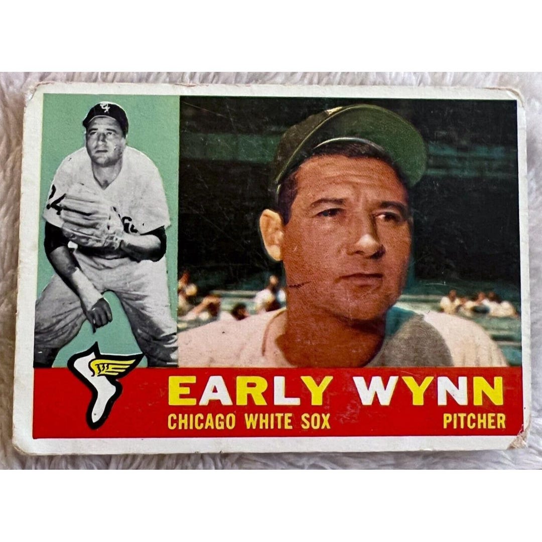 1960 Topps Baseball Early Wynn #1 Chicago White Sox Vintage MLB Card - Etsy