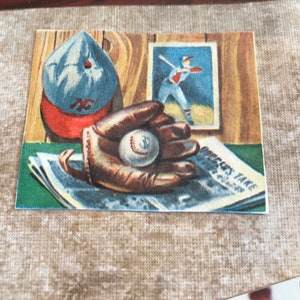 Vintage Baseball Handmade Collage Wall Decor, Vintage Sports, Baseball ...