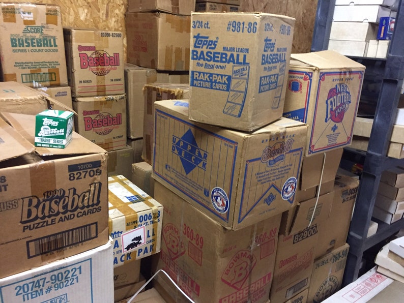Over 200 Vintage Baseball Cards In Unopened Wax Packs - Etsy