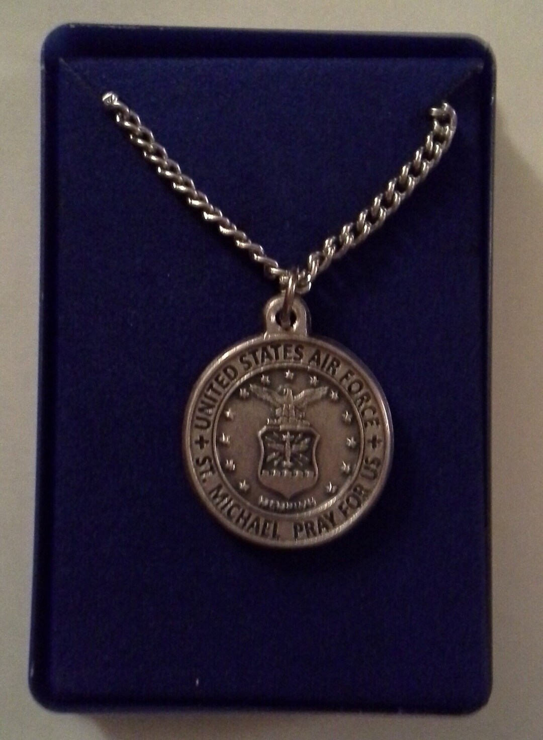 Saint Michael Air Force Medal With Chain Includes Free Military Prayer ...