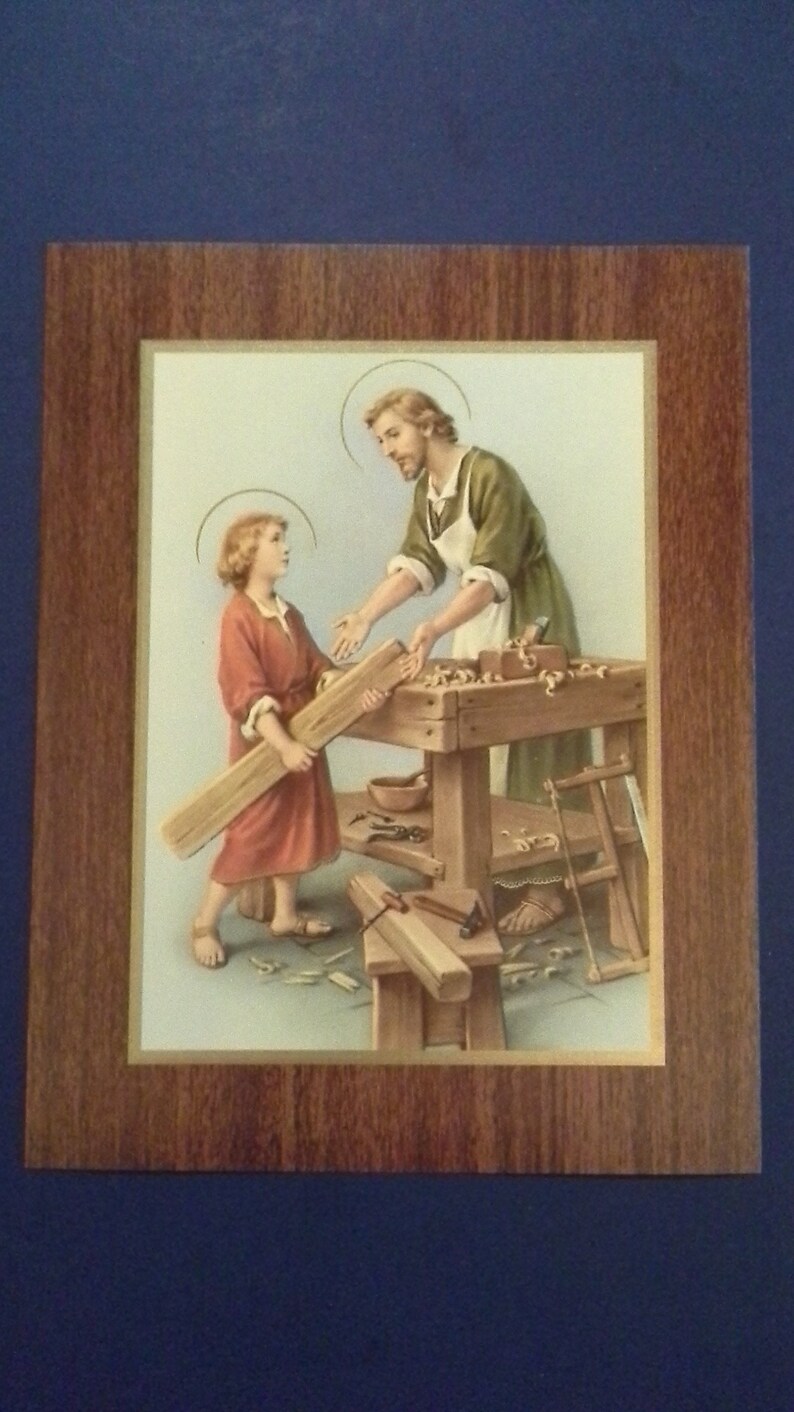 Vintage St. Joseph the Worker Print Italian - Etsy