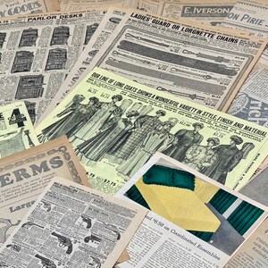 Vintage Newspaper & Sears Catalog Ephemera Pack: 1920s-1950s Collage - Etsy