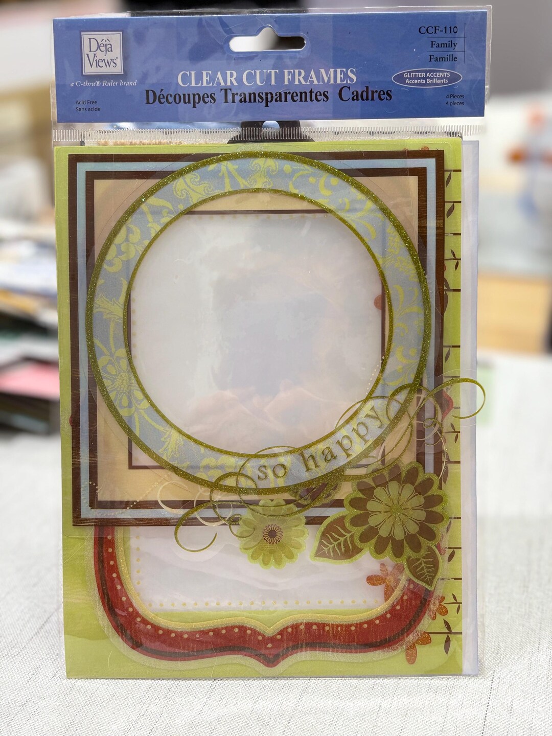 Clear Cut Frame Die Cuts • 4 Pc Photo Frame Set • Fits 4x6 and 5x7 ...