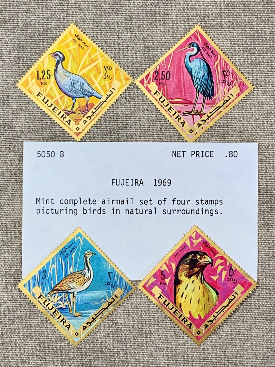 Vintage Estate Cancelled Postage Stamps 1969 Fujeira (#5050b)set of 4 ...