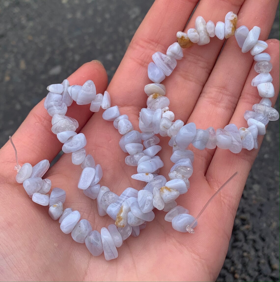 Blue Lace Agate Ring | Etsy