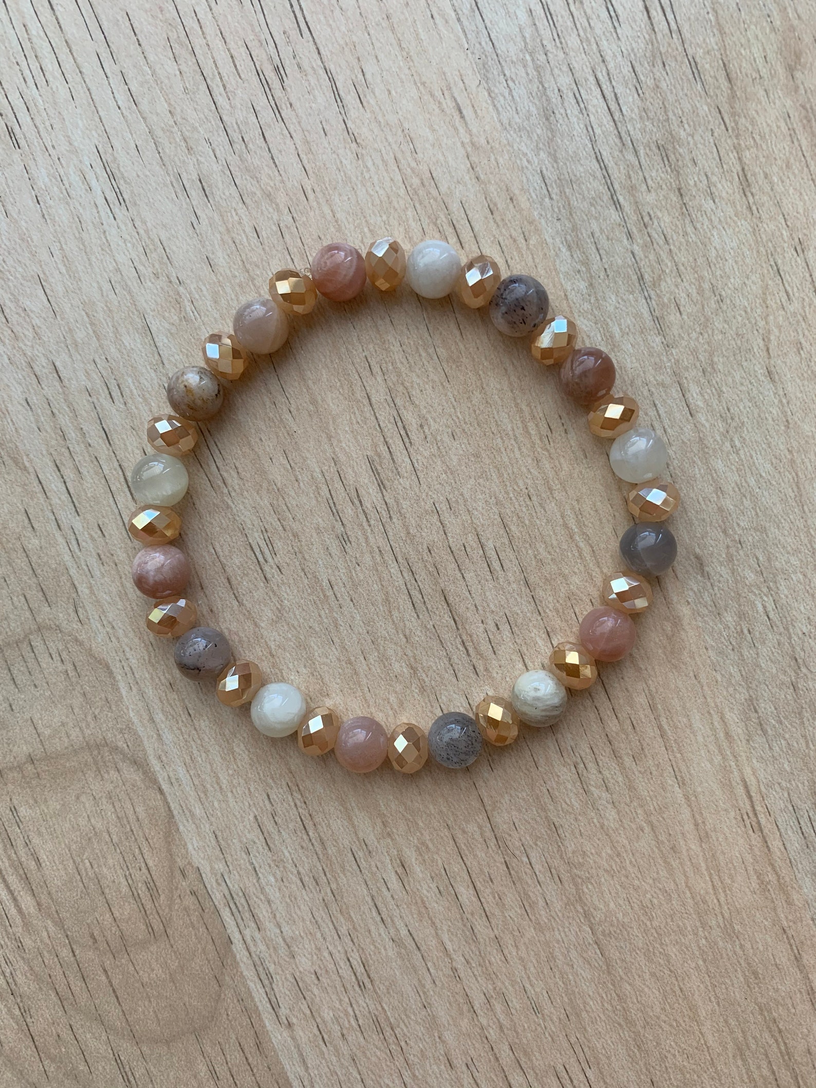 Sunstone Bracelet 6mm Gemstone Bracelet Crystal Bracelet - Etsy