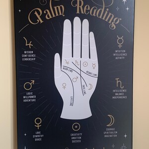 Metal Palm Reading Sign, Tarot Reading - Etsy