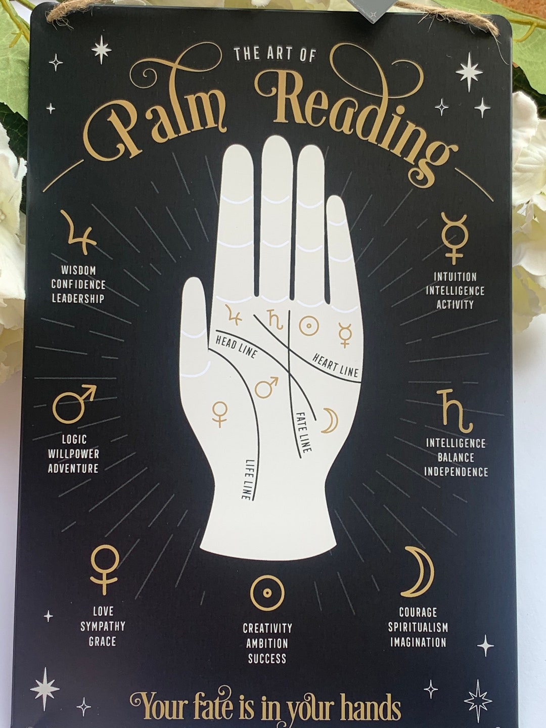 Metal Palm Reading Sign, Tarot Reading - Etsy