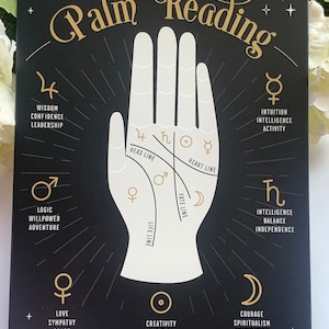 Metal Palm Reading Sign, Tarot Reading - Etsy