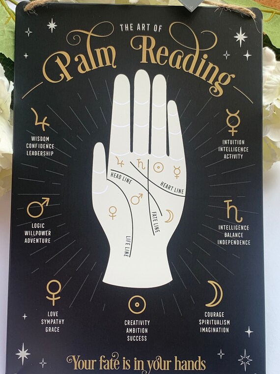Metal Palm Reading Sign Tarot Reading - Etsy