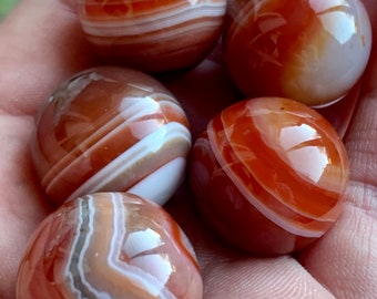 Mini Carnelian Spheres, Crystal Sphere, Red Orange Crystals, Agate Ball, Healing Crystals ...