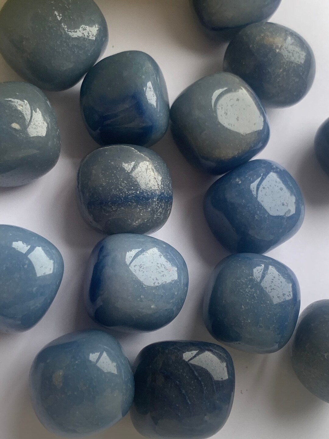 Blue Adventurine Tumblestones - Etsy