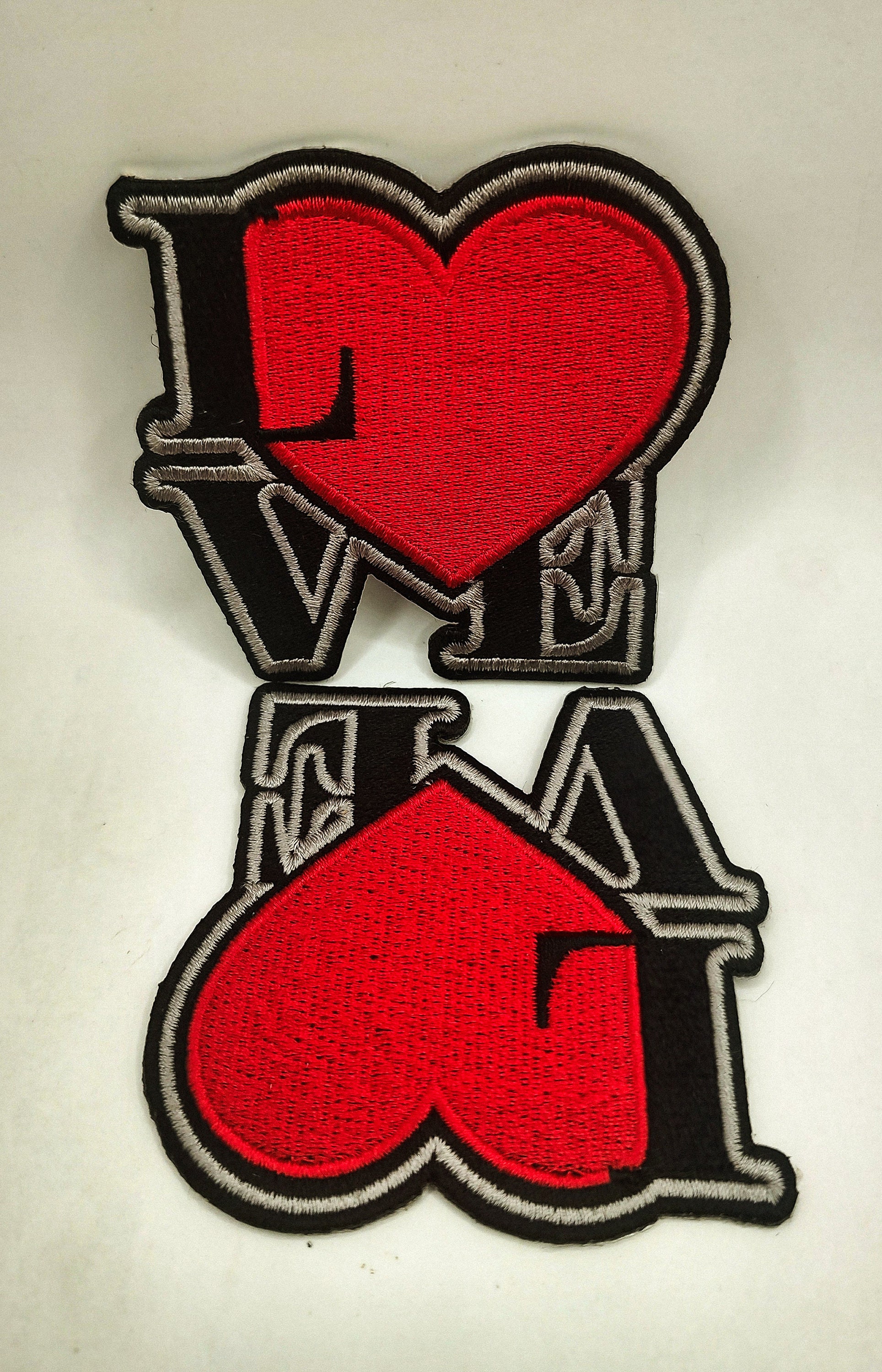 Love Applique Patch Heart Patch Valentine's Day Patch Iron on Love ...