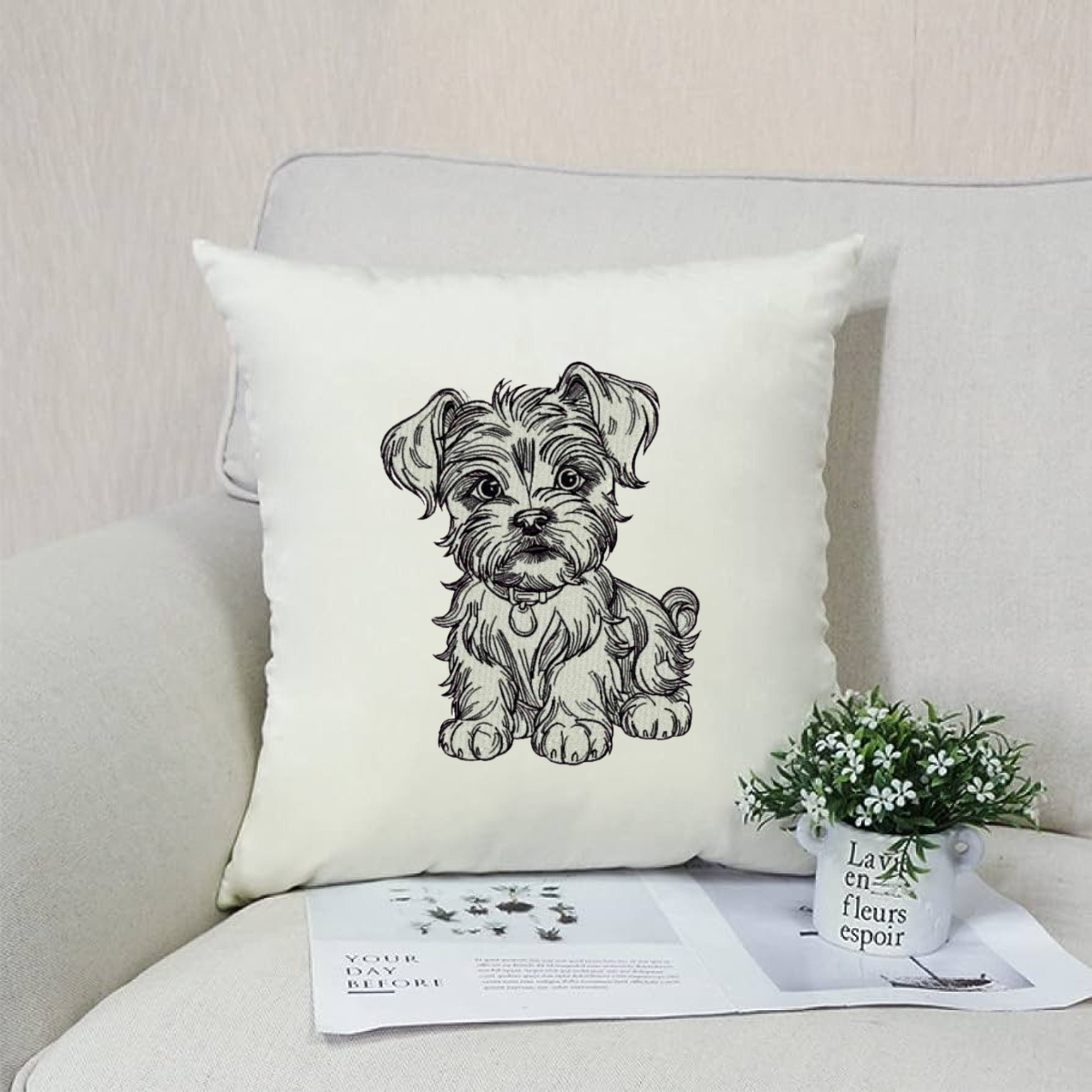Yorkshire Terrier Dog Embroidery Designs Machine Embroidery Digital ...