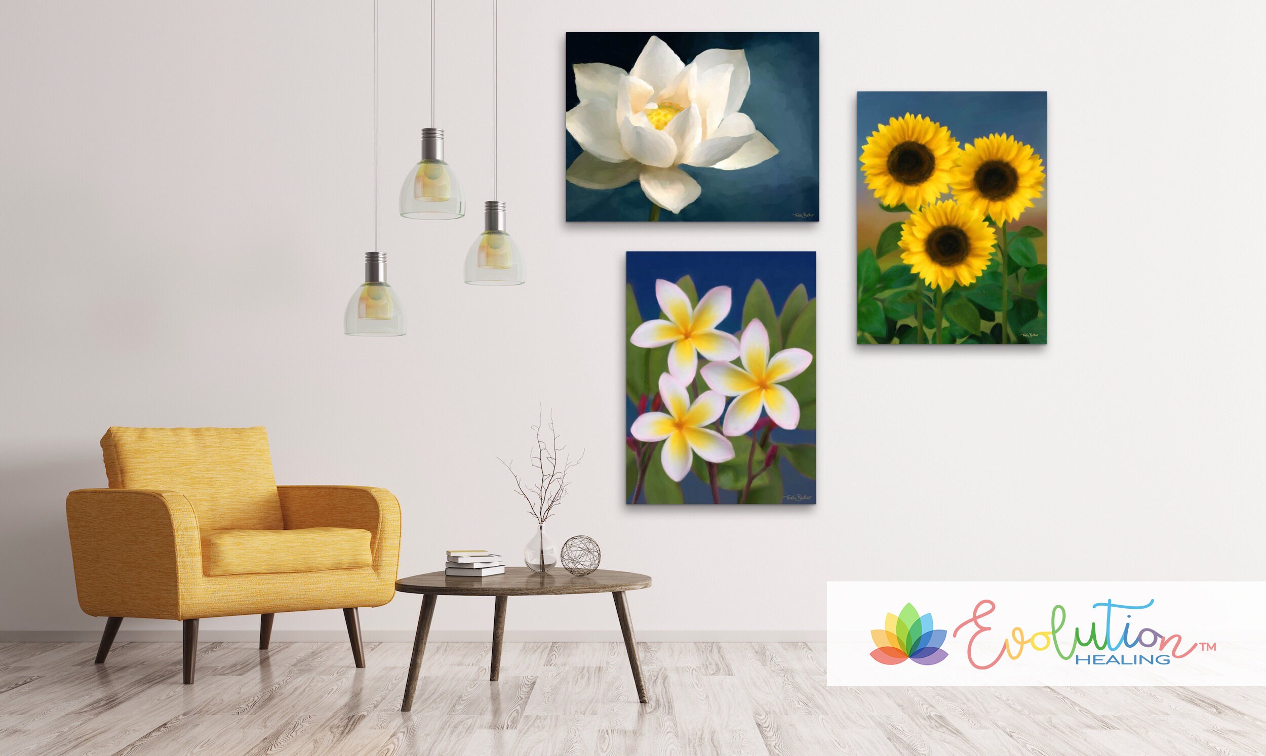 Stunning Painting of Frangipani Flowers, White & Yellow Flower Print ...