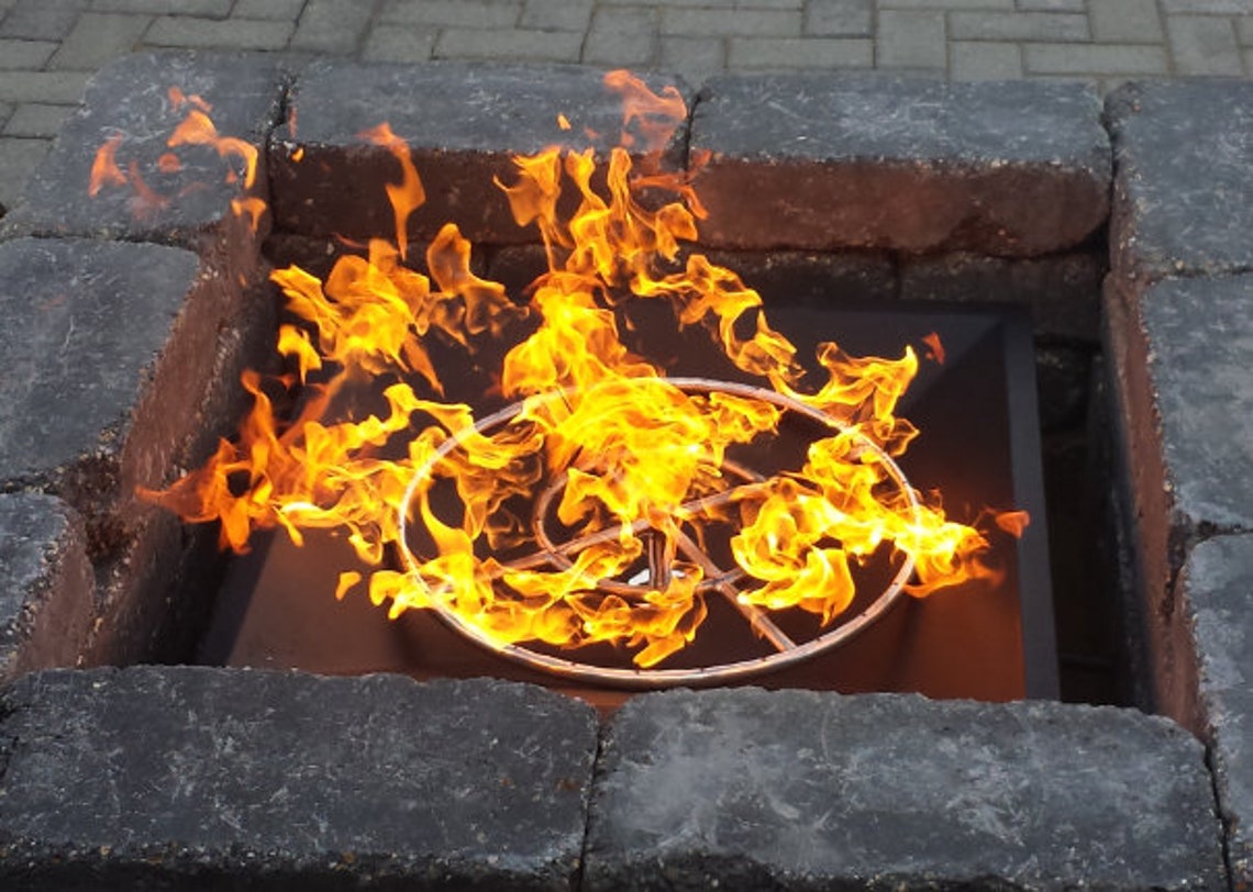 K++ Universal Pre-plumbed DIY Gas Fire Pit Kit - Includes Burner Choice ...