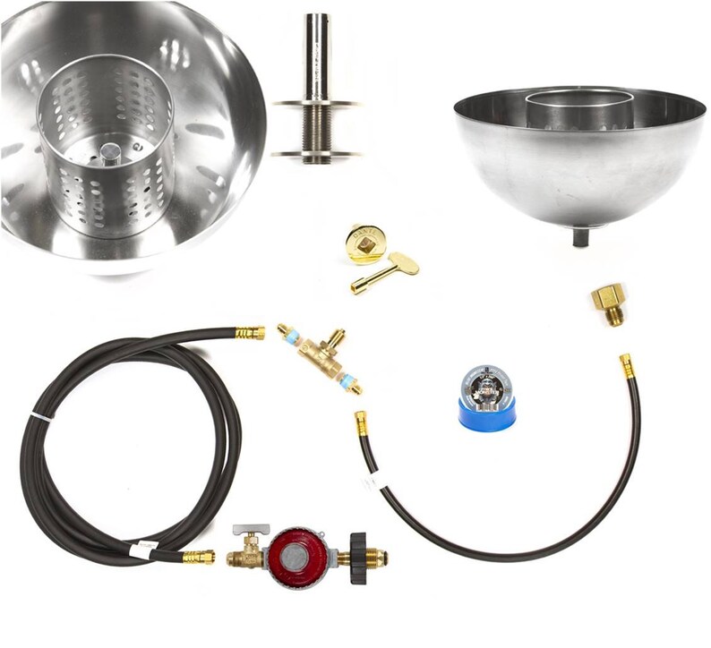 CK+ Universal Propane Complete Deluxe DIY Fire Pit Kit - Includes ...