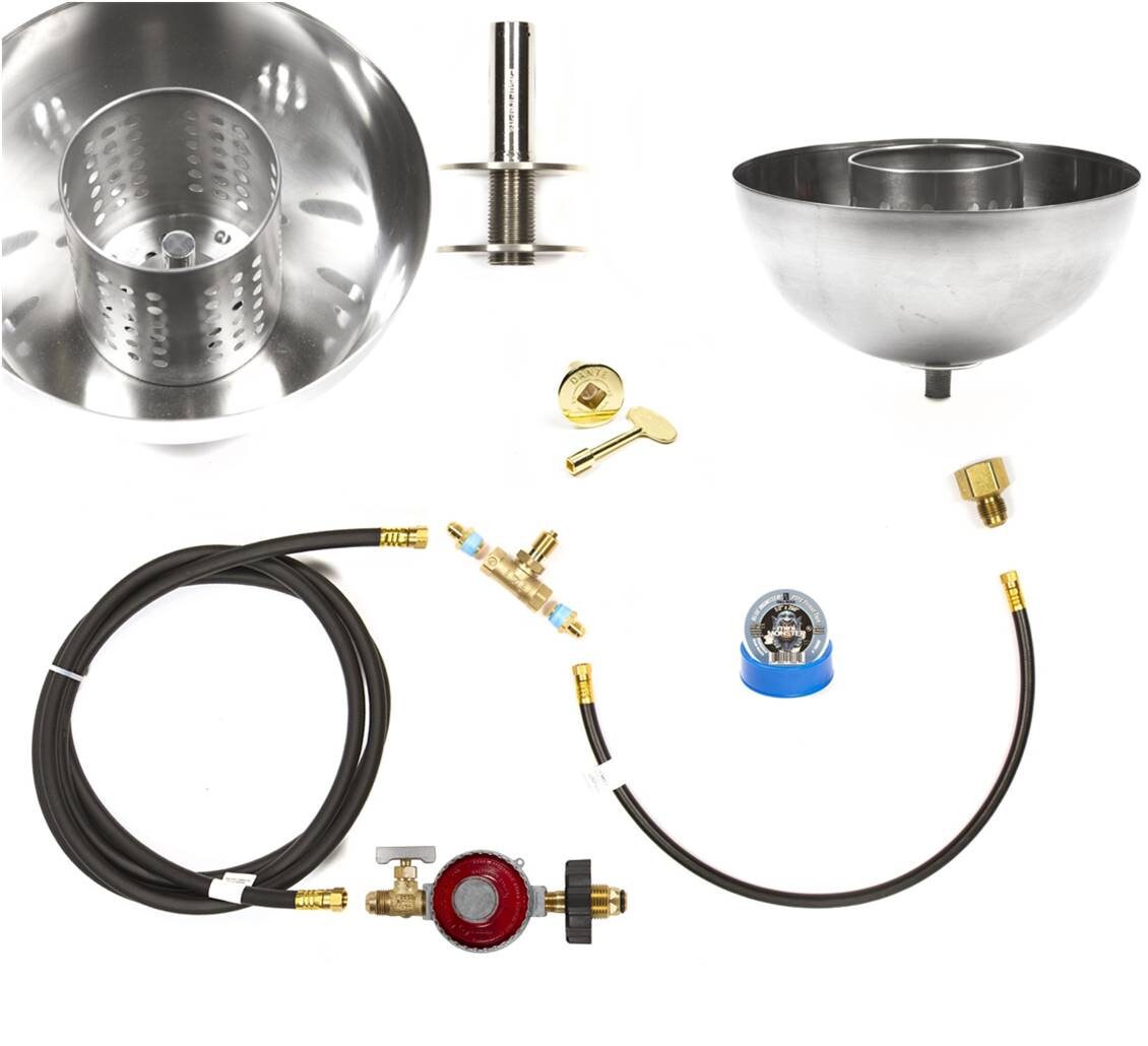 CK+ Universal Propane Complete Deluxe DIY Fire Pit Kit - Includes ...