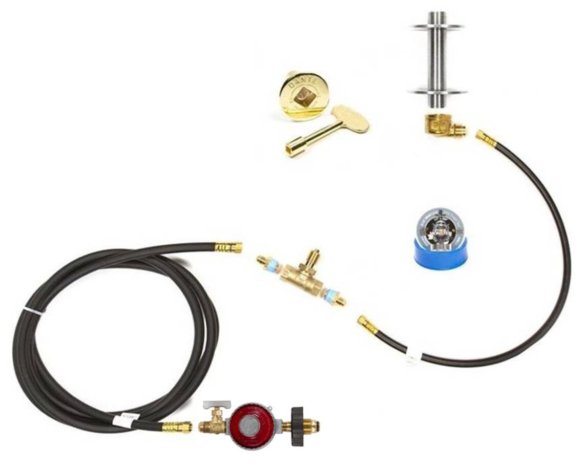 CK+ Universal Propane Complete Deluxe DIY Fire Pit Kit - Includes ...