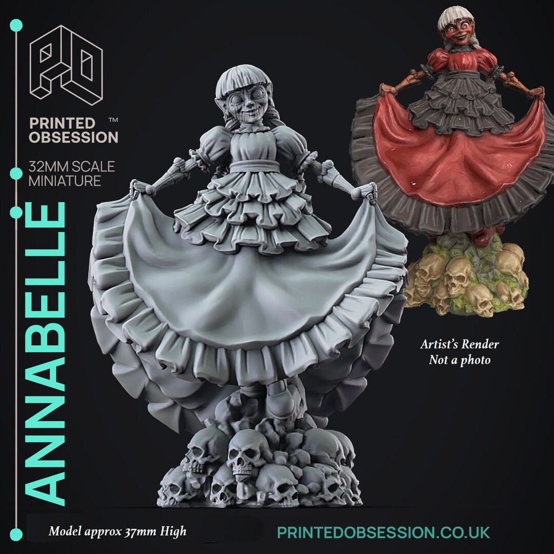 Necromancer Annabelle Puppet Voodoo Circus Printed Obsession Dnd and ...