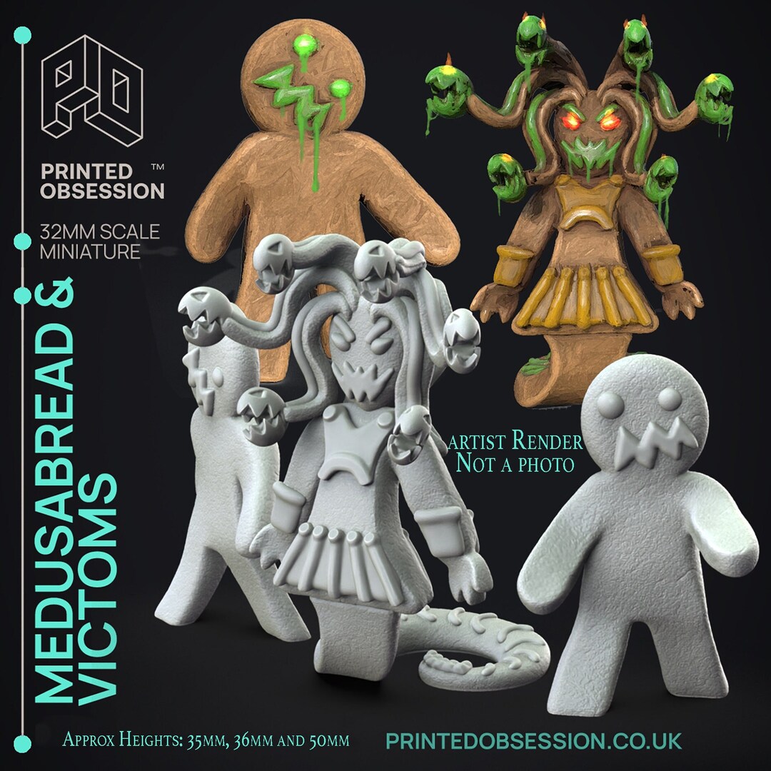 Ginger Bread Medusa | Mimic Set | Possessed Bakery | Printed Obsession ...
