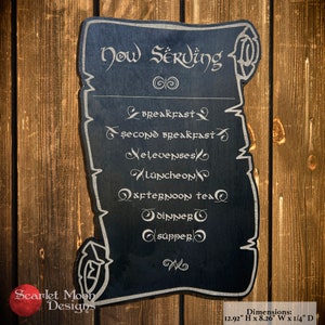 Shire Menu Sign Shire Food Pub Sign Kitchen Bar Dining Room Lightweight ...