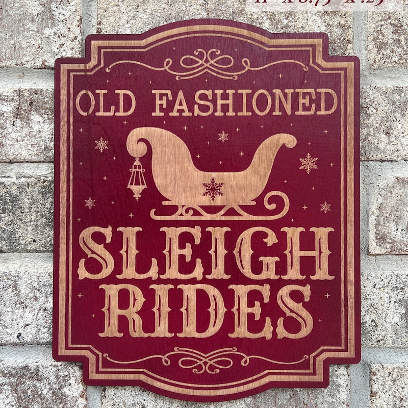 Sleigh Ride Sign - Etsy