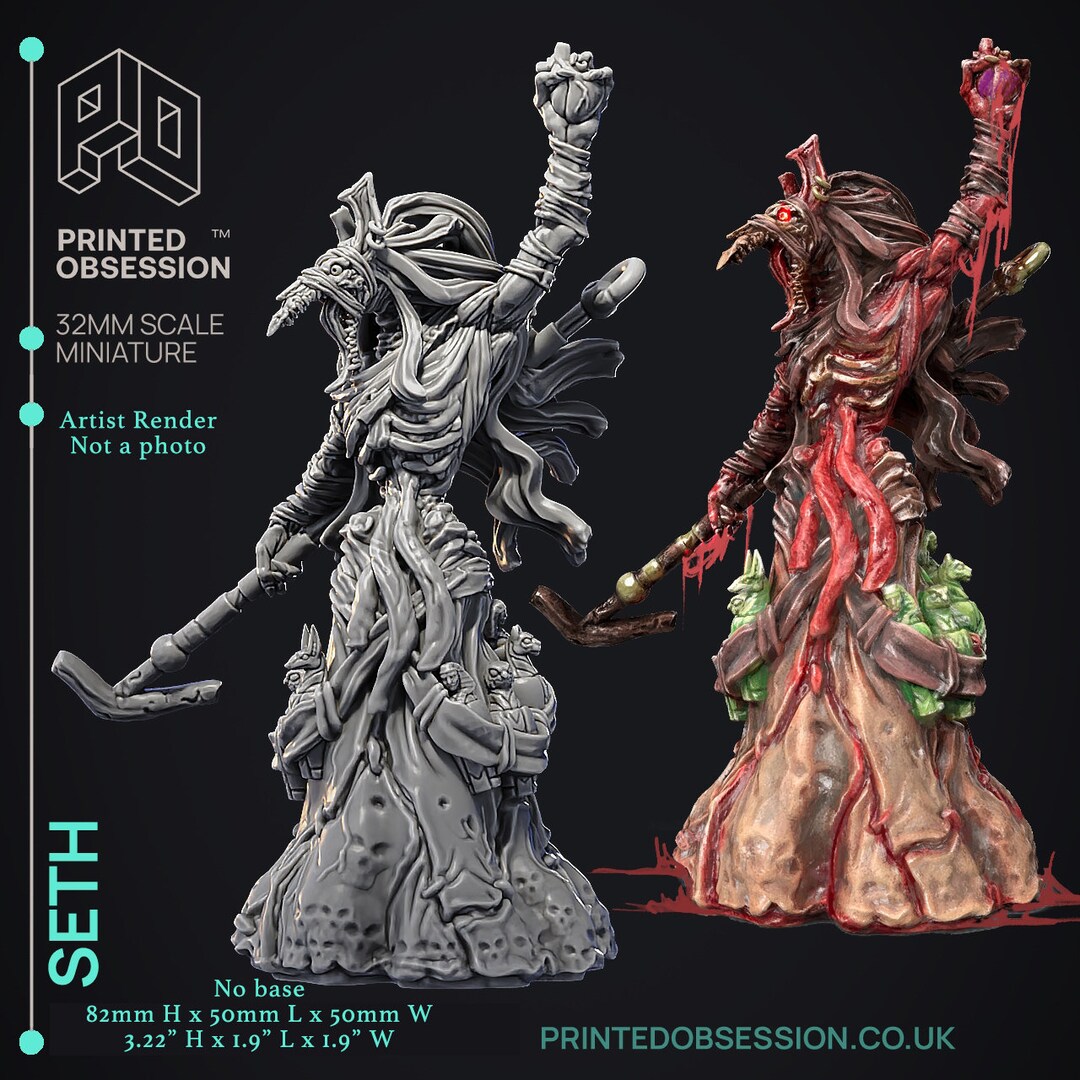 Seth God of Chaos | Court of Anubis | Printed Obsession | 32mm Scale ...