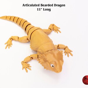Bearded Dragon Flexi 3D Printed Mat Mire Makes Articulated flexible ...
