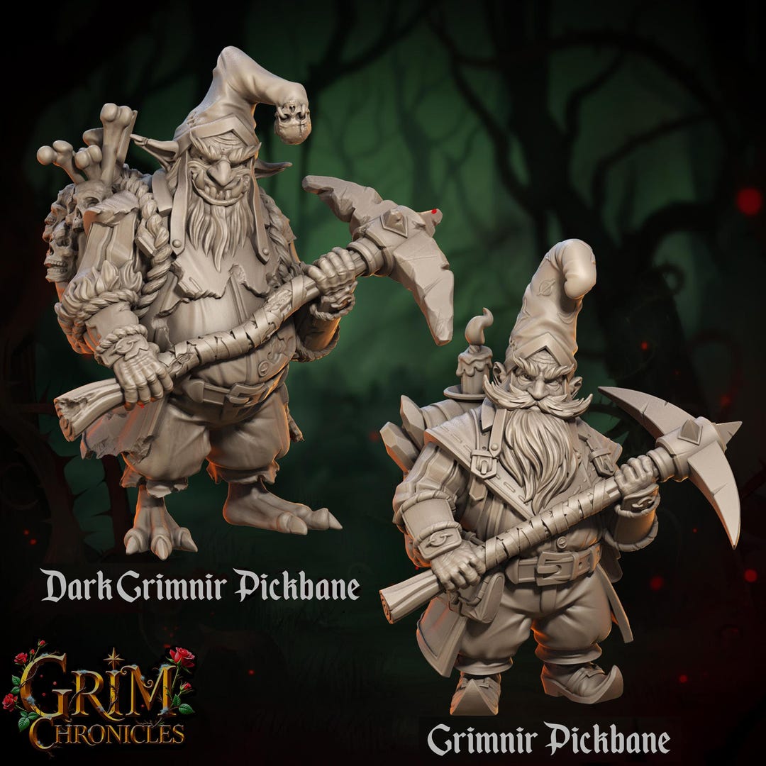 Dwarf Grimnir Pickbane | Good & Evil Options| Gothic Snow White ...
